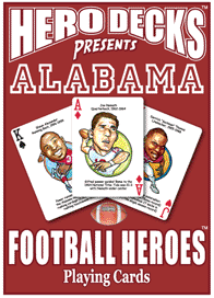 Alabama Football Heroes Playing Cards for Roll Tide Fans – Hero Decks